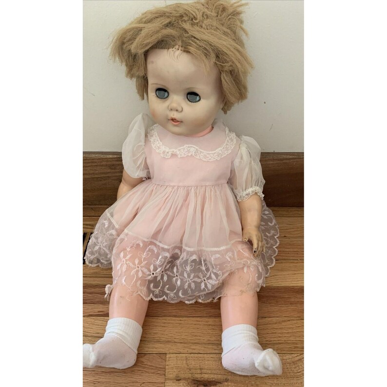 Vintage 1950s Eegee CARRIE Doll MARKED 25-1A Sleep Eyes With Hair ...