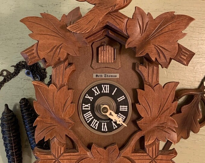 VINTAGE SETH THOMAS Cuckoo Clock Pendulum Weights 1700 Complete ...