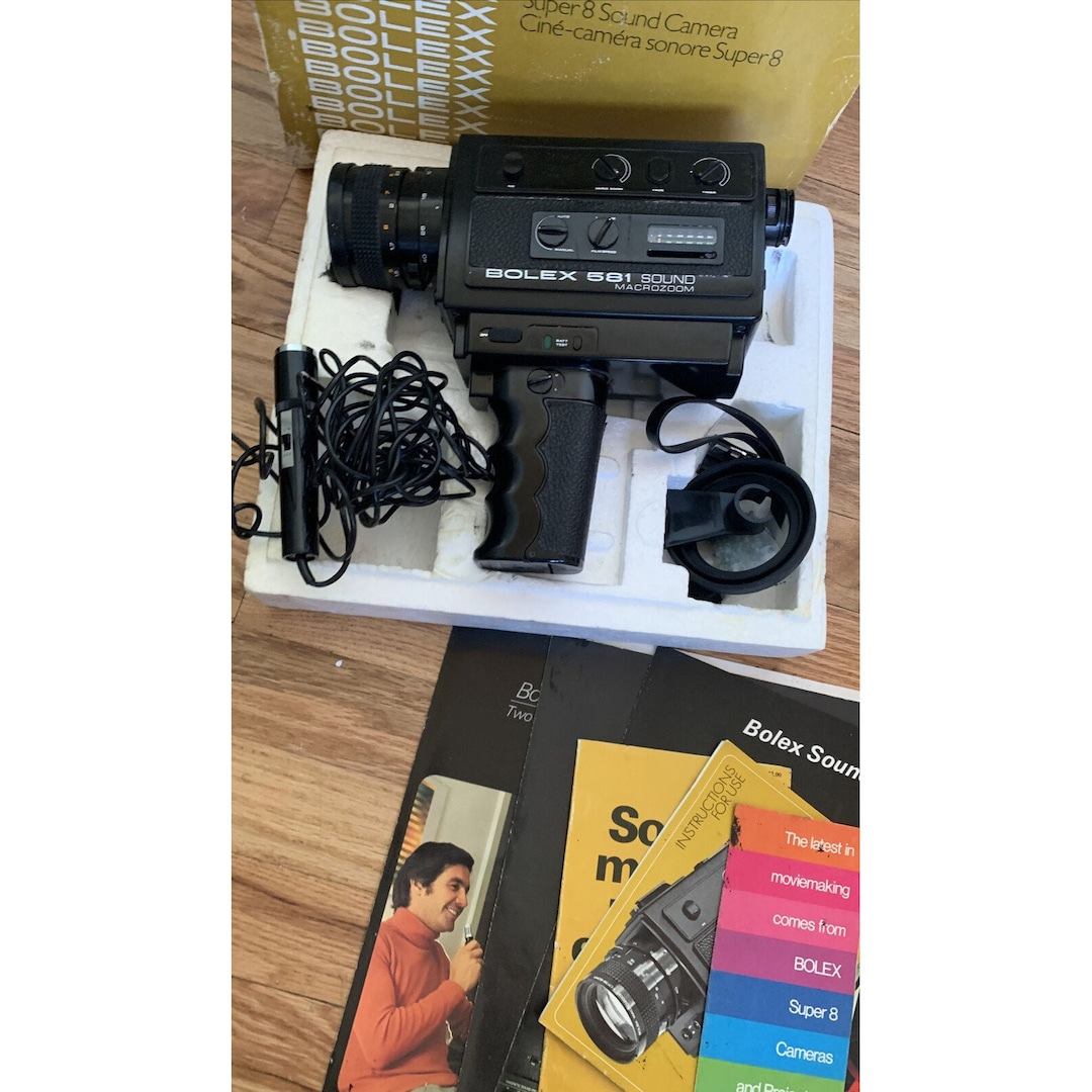 Caméra Bolex581 Made France Sound Macro-zoom and Accessories Manual ...