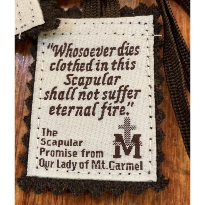 Brown Scapular, 10 Pack Bulk Scapulars Catholic Mary Our Lady Mount ...