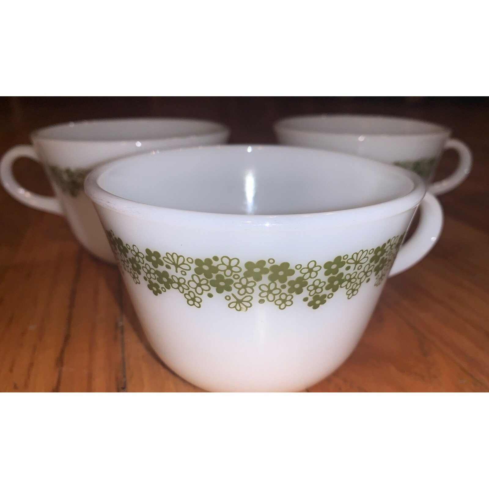 Vintage Corelle Livingware Crazy Daisy Spring Blossom Coffee/tea Cups ...