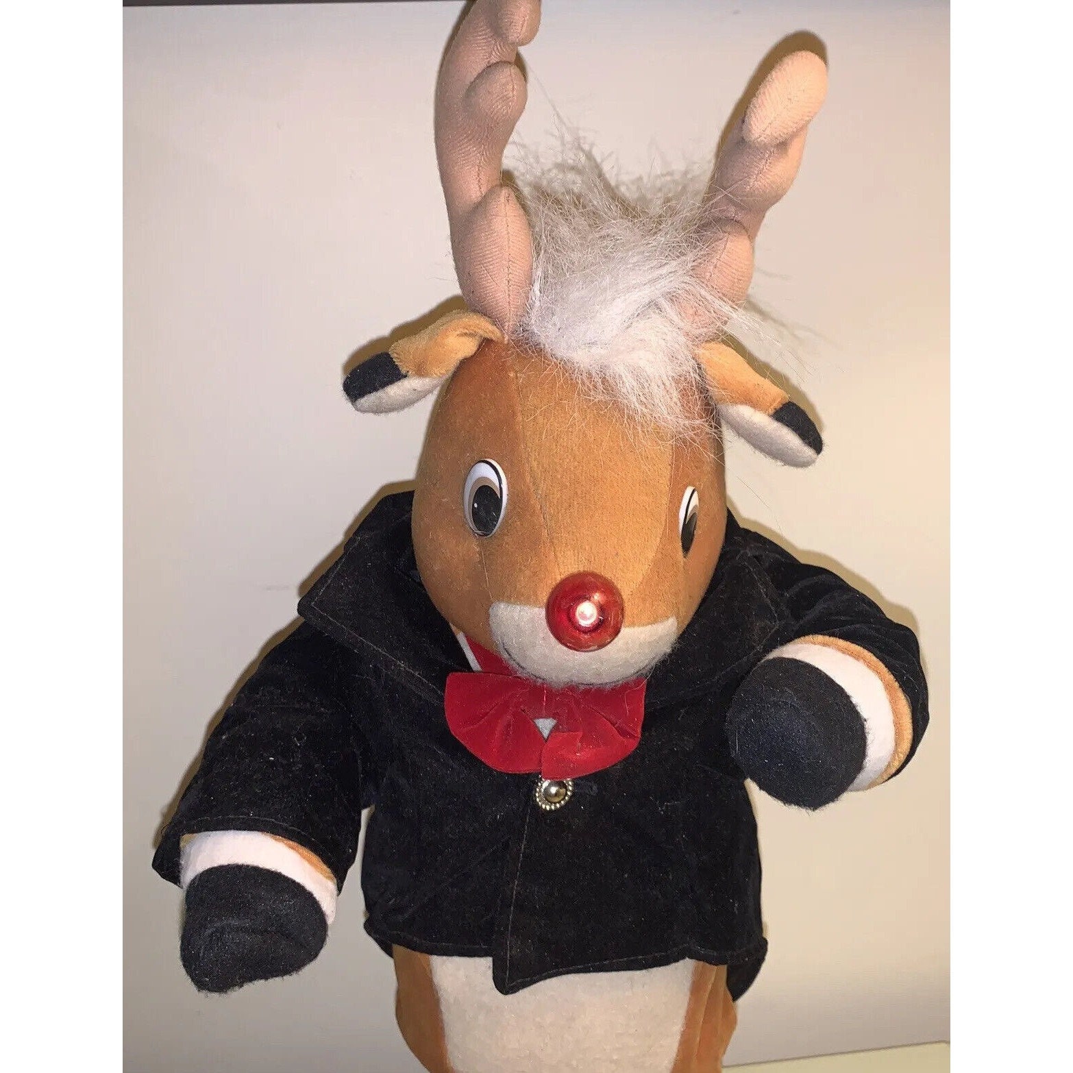1977 Lighted Motionette Rudolph the Red Nosed Reindeer Dancing Musical ...
