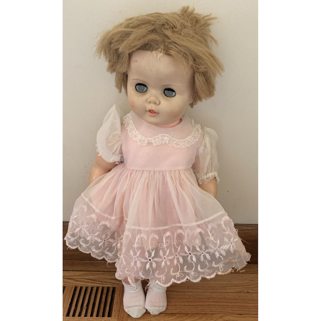 Vintage 1950s Eegee CARRIE Doll MARKED 25-1A Sleep Eyes With Hair ...
