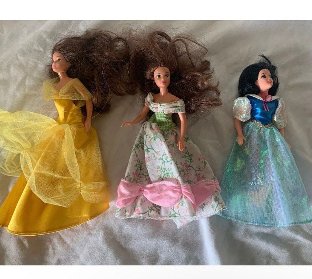 1994 Mattel Disney Perfume Princess Snow White Belle Dolls 7” Vintage ...