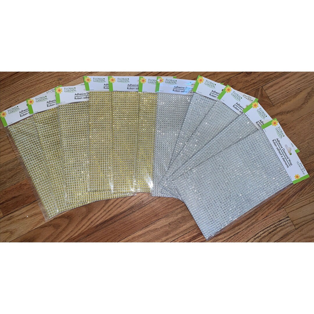 11 Gem Adhesive Diamond Wrap 6 X 10 Sheets Bling Craft Scrapbook Stones ...