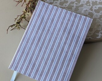 Cotton Covered Hand Bound Blank Book, Gift for Her, Small Journal With ...
