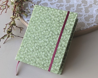Cotton Covered Hand Bound Blank Book, Gift for Her, Small Journal With ...