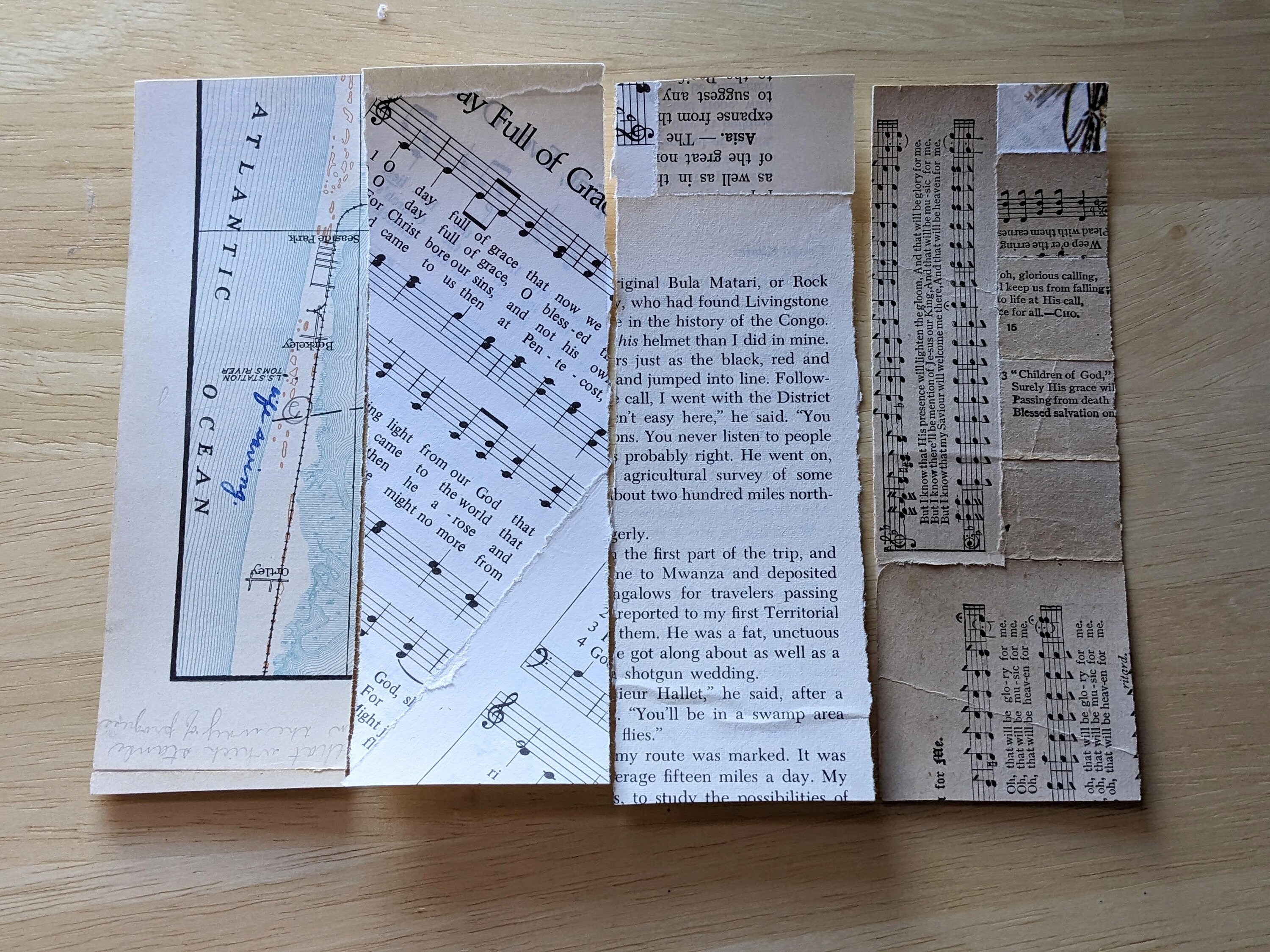 Vintage Book Page Tape Junk Journal Supply, 6x2 Inch Book Page Stickers ...