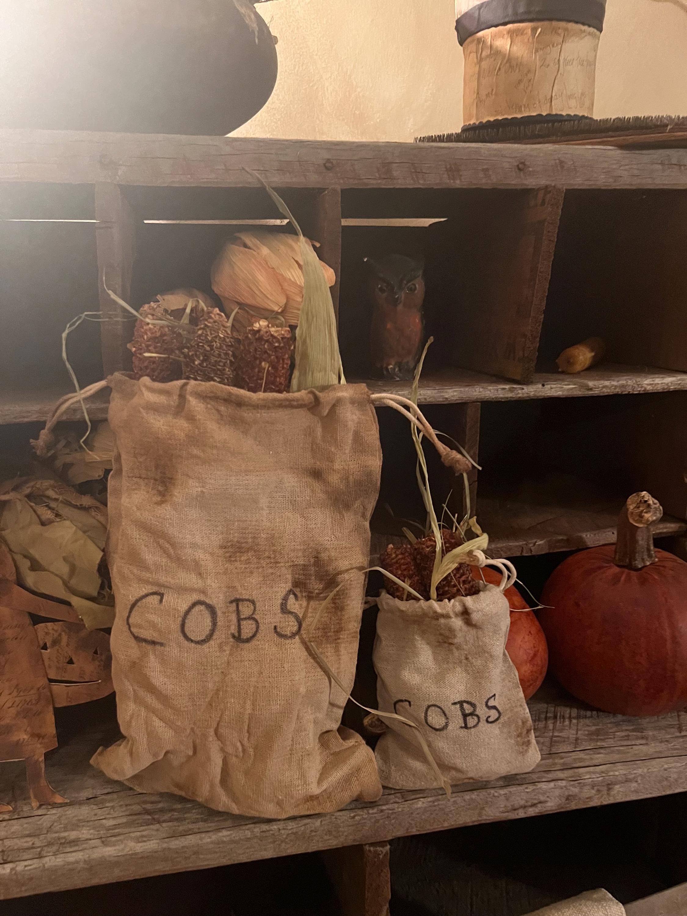 Primitive Dried Corn Husks Dirty Bags ~primitive Fall~ Primitive Corn ...