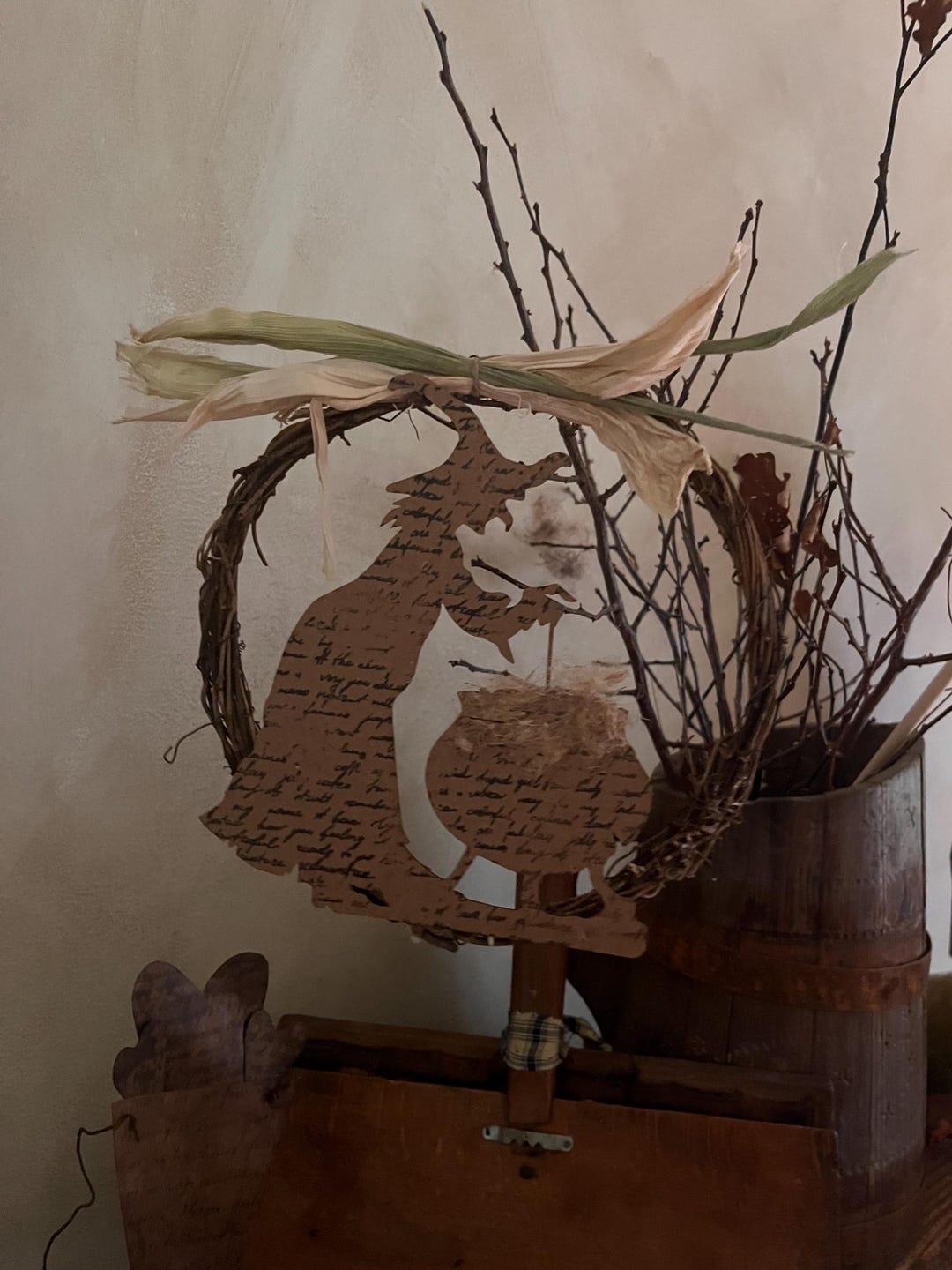 Primitive Halloween Wreath ~ Primitive Fall~ Early Look~ Primitive ...