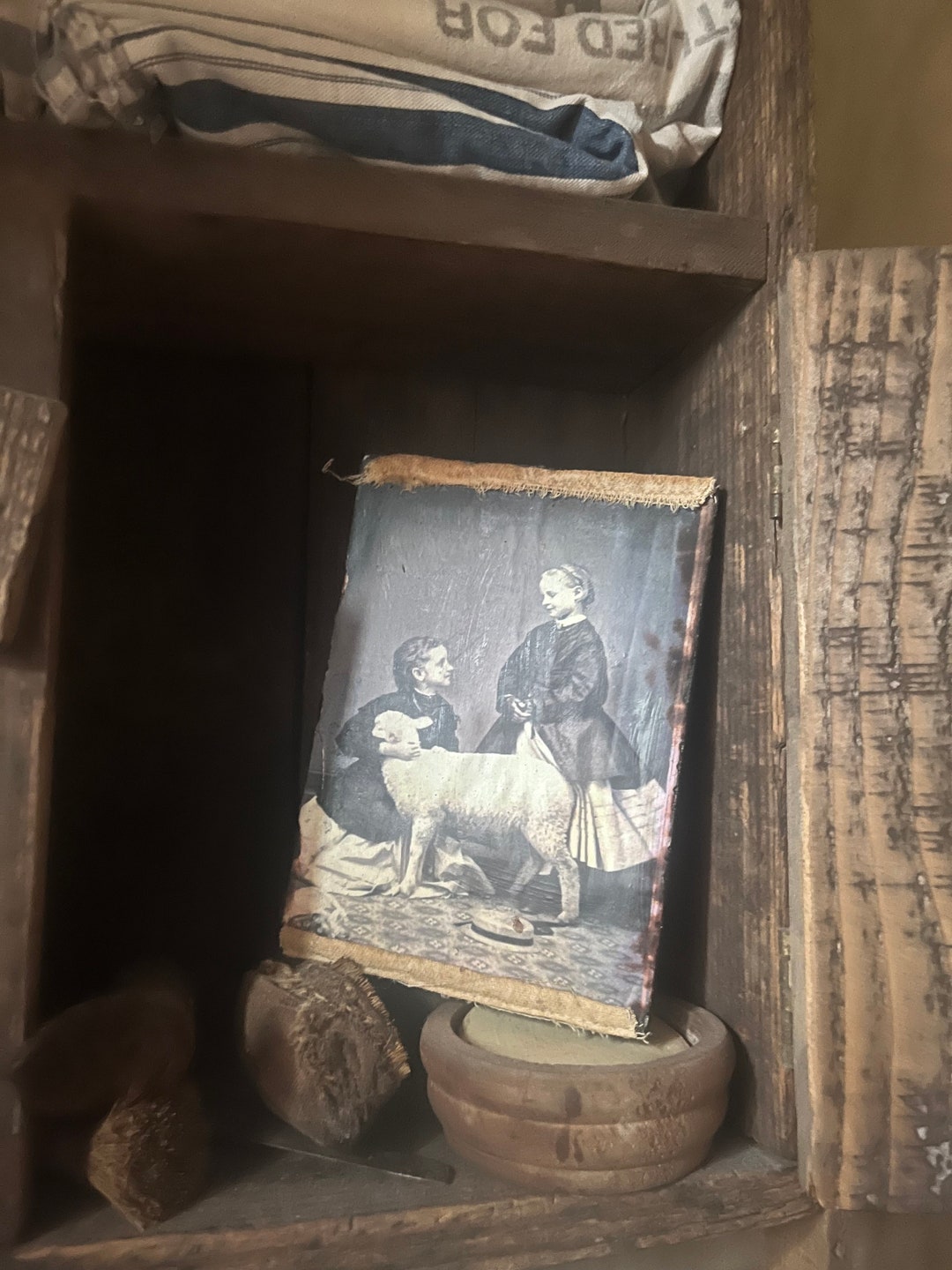 Primitive Early Look Picture Prim Easter. Primitive Sheep Photo - Etsy