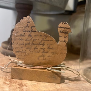 Primitive Fall Paper Leaf and Turkey Set, Thanksgiving Decor - Etsy