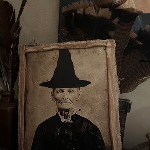 Primitive Witch Picture~ Old Witch~primitive Halloween Witch~early Look ...