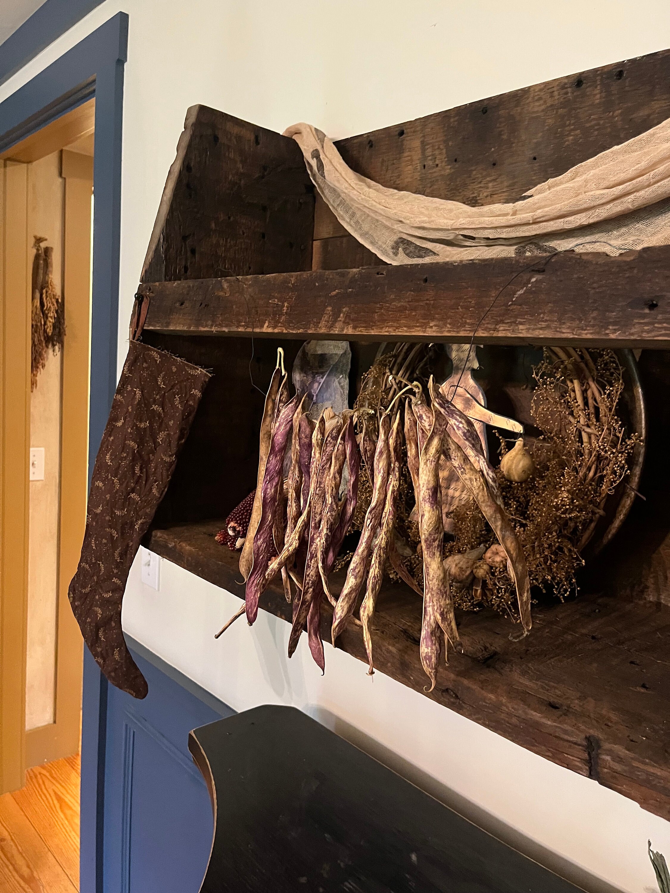 Primitive Cupboard Tuck~pantry Needful~buttery~dried Beans Garland - Etsy