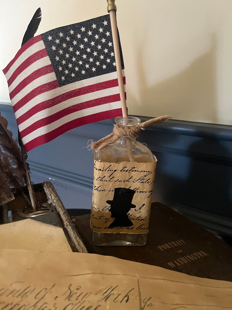 Primitive Americana George Washington Bottle Display Summer Patriotic ...