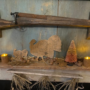 Primitive Autumn Fall Leaves, Primitive Turkeys early Look, Grubby Fall ...