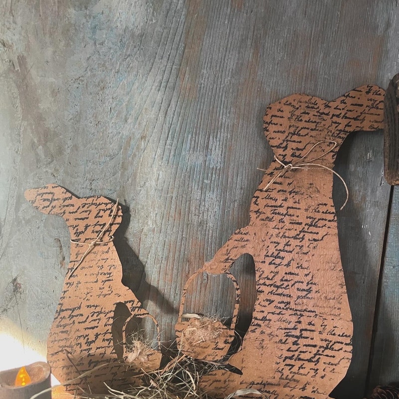 Primitive Rabbit - Etsy