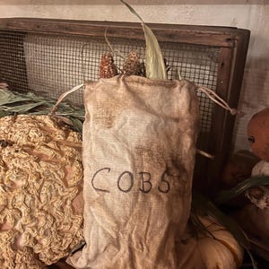 Primitive Dried Corn Husks Dirty Bags ~primitive Fall~ Primitive Corn ...