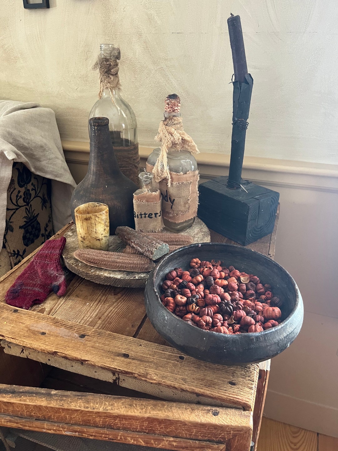 Primitive Fall~primitive Autumn ~primitive Bowl Filler~grubby Fall Bowl ...