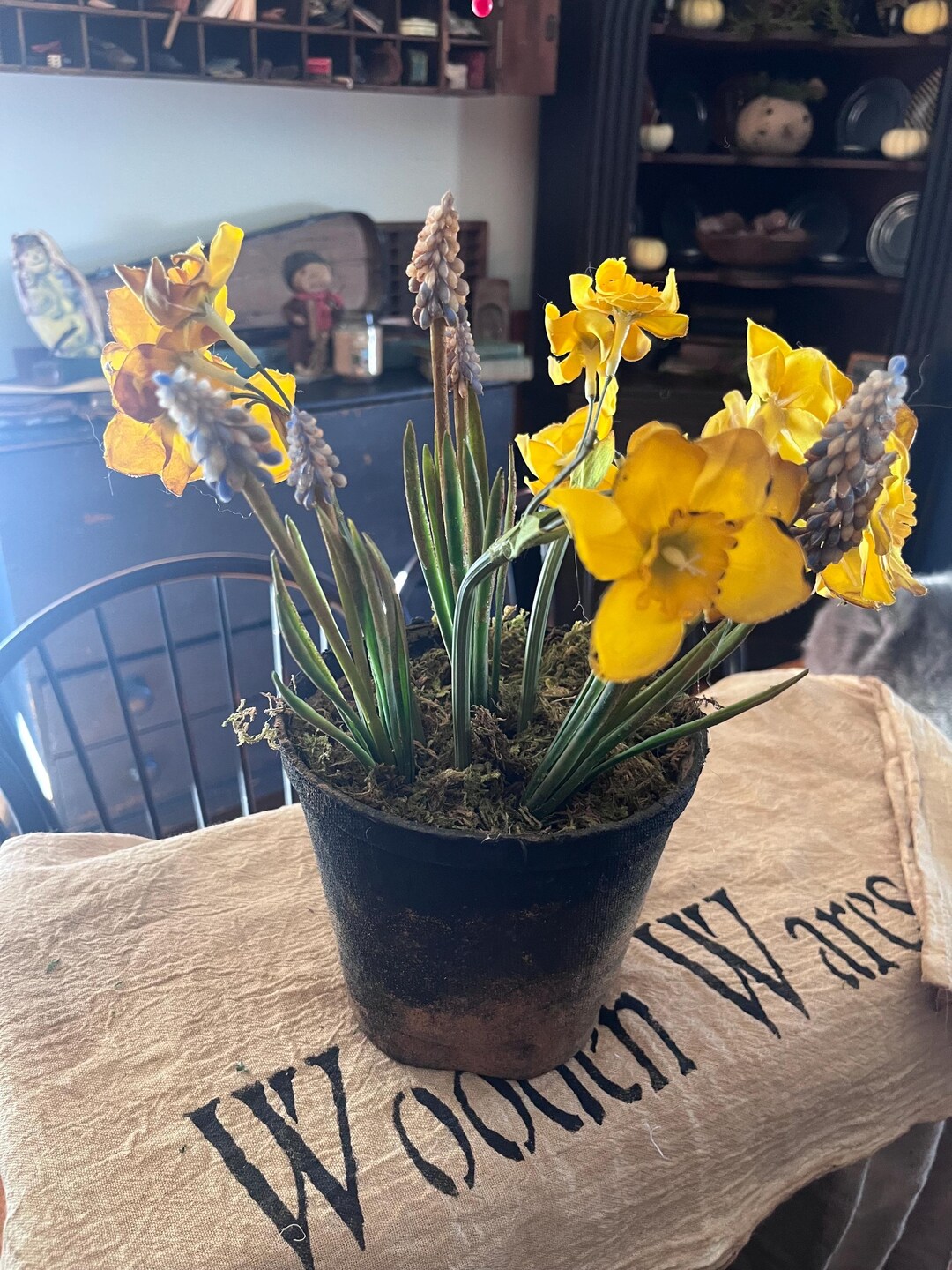 New for 2025! Primitive Spring Daffodils and Bluebells~ -grubby Spring ...