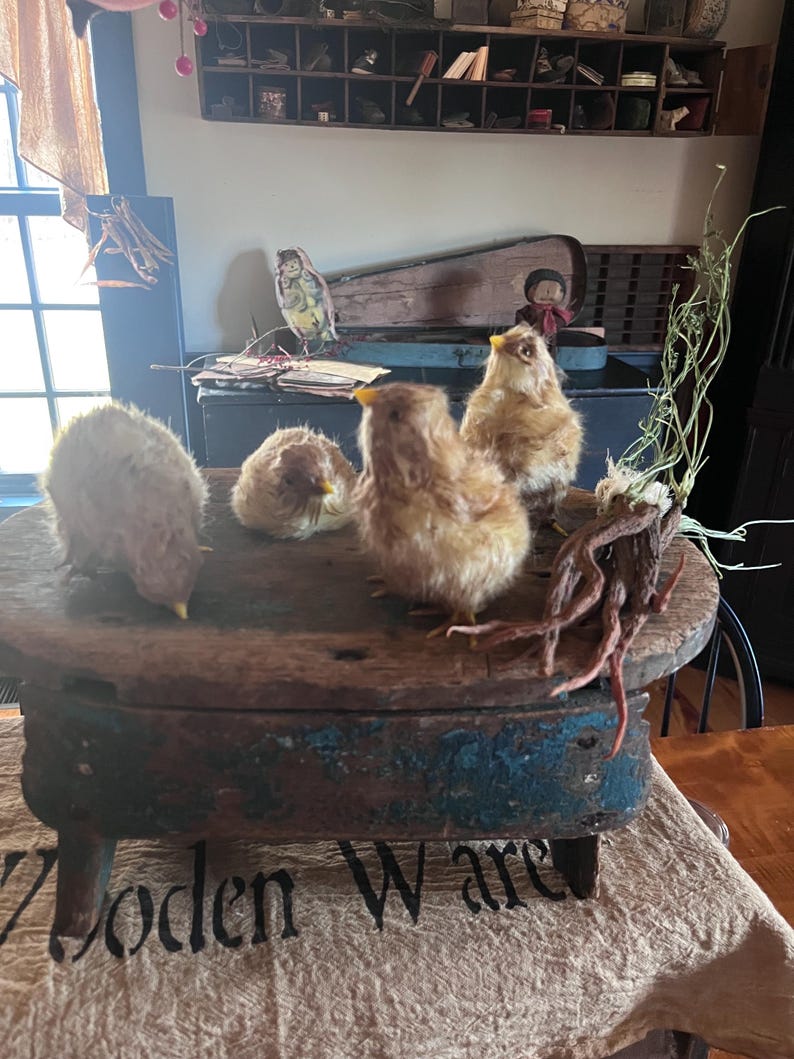 Primitive Grungy Spring Chick~ Grubby Spring Chick ~ Grubby Easter ...