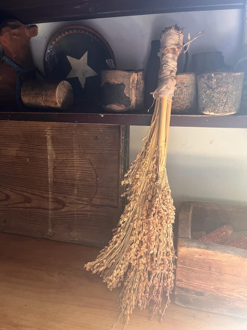 Primitive~early Look~ Broom Corn~broom ~primitive Broom - Etsy