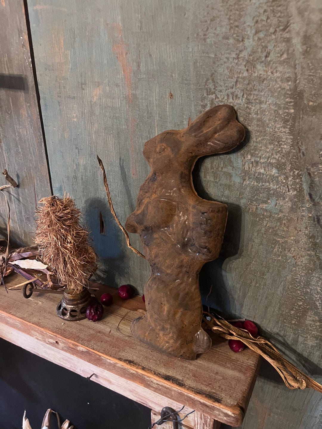 Primitive Blackened Beeswax Rabbit-spring Rabbits-primitive Bunny-early ...