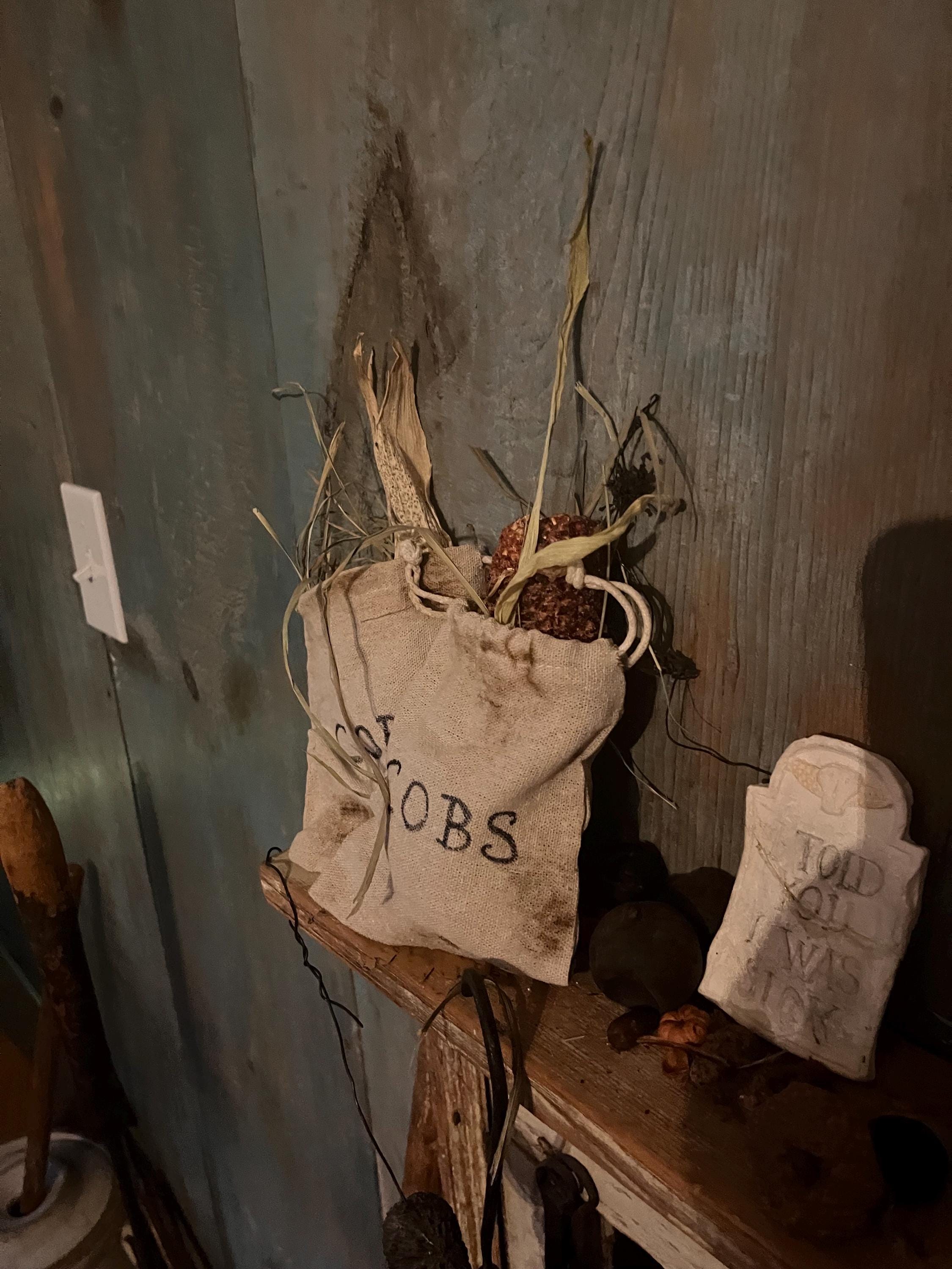 Primitive Dried Corn Husks Dirty Bags ~primitive Fall~ Primitive Corn ...