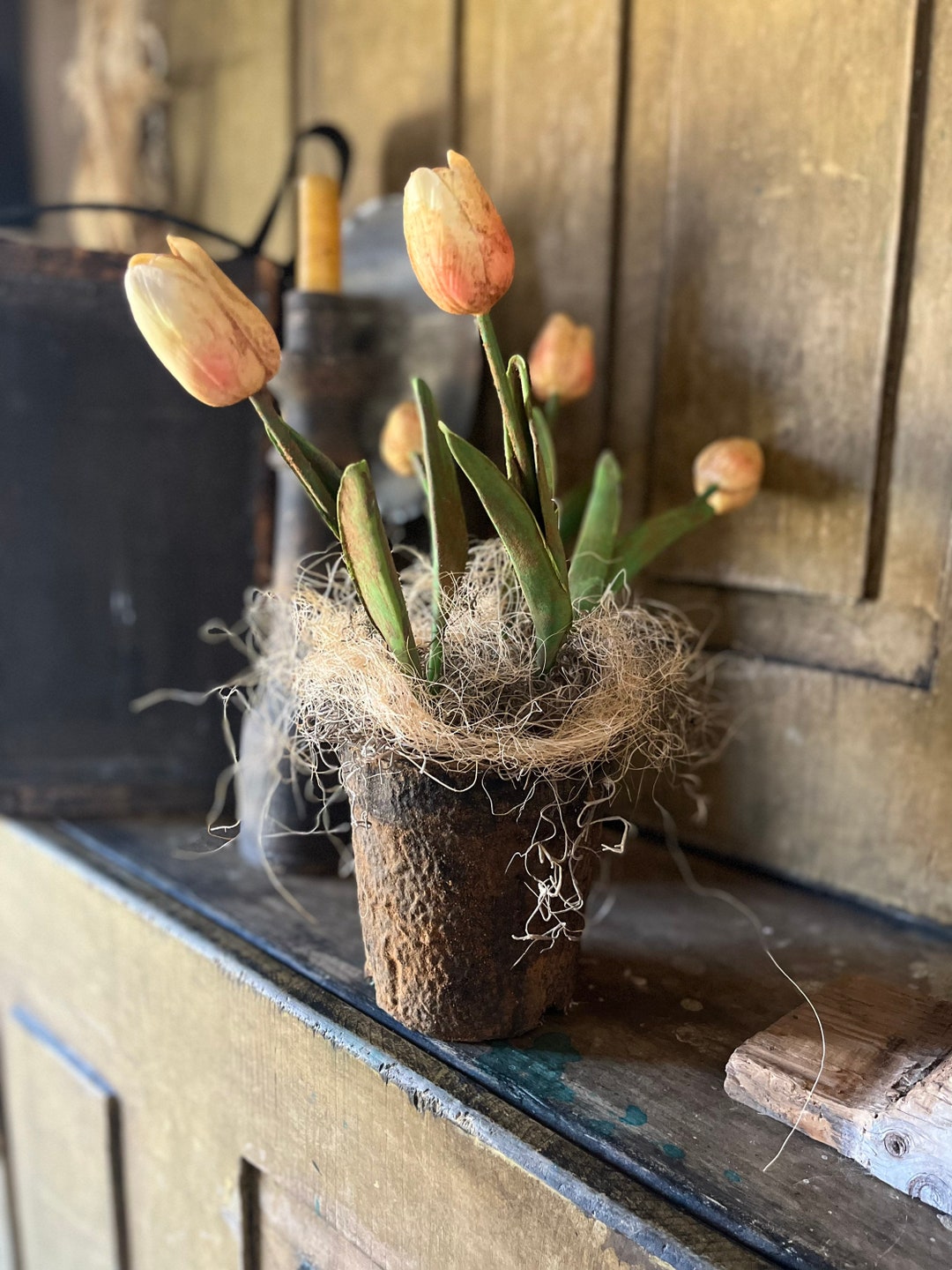 New Options Primitive Spring Tulips-grubby Tulips-grubby Spring Flowers ...