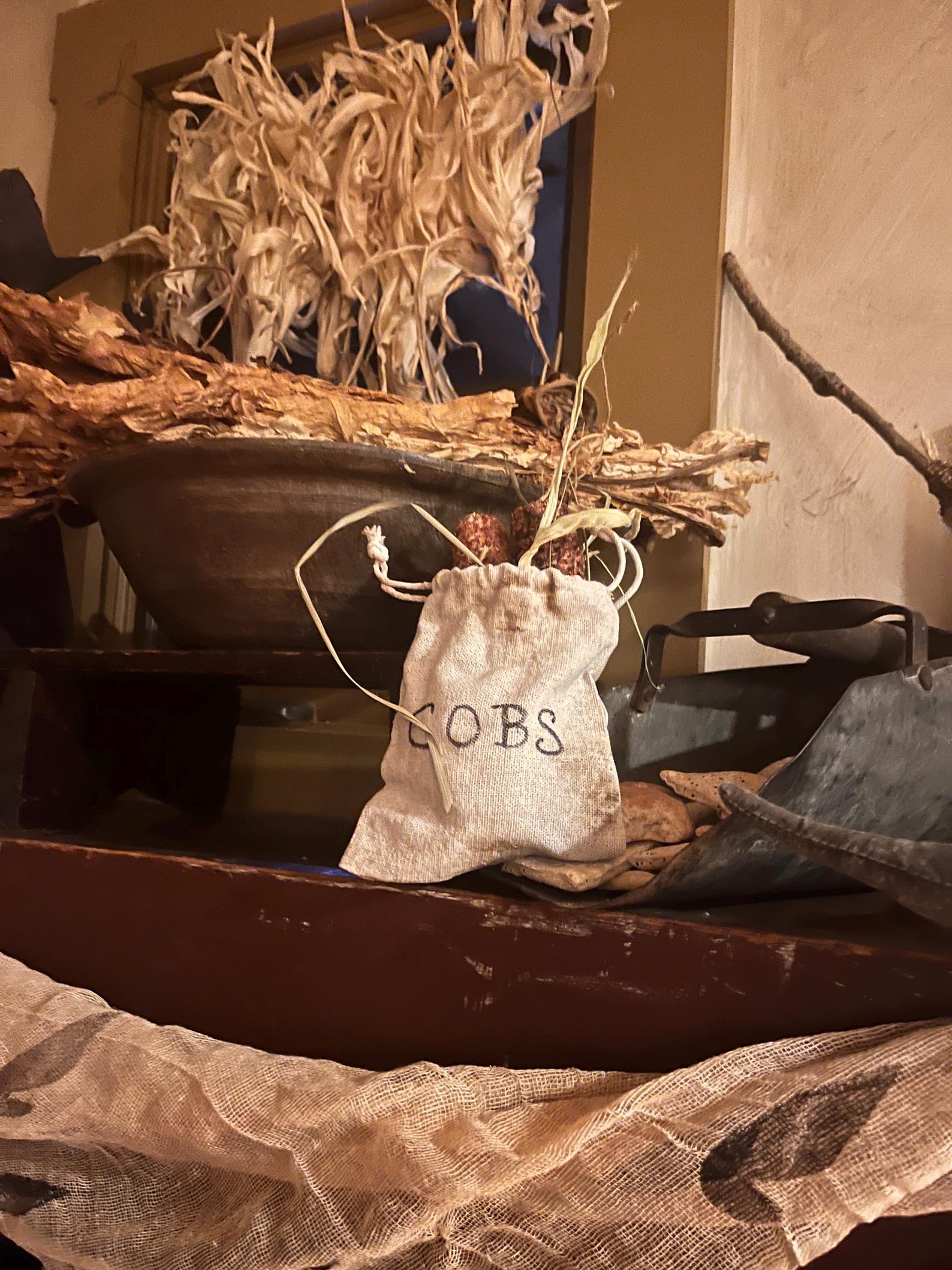 Primitive Dried Corn Husks Dirty Bags ~primitive Fall~ Primitive Corn ...