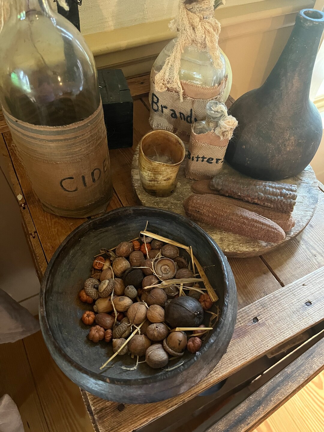 Primitive Fallprimitive Autumn primitive Bowl Fillergrubby Fall Bowl ...