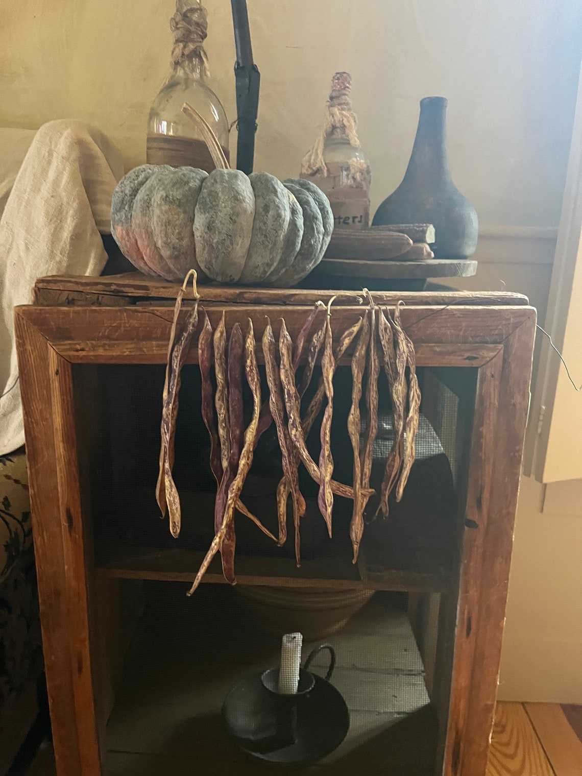 Primitive Cupboard Tuck~pantry Needful~buttery~dried Beans Garland - Etsy