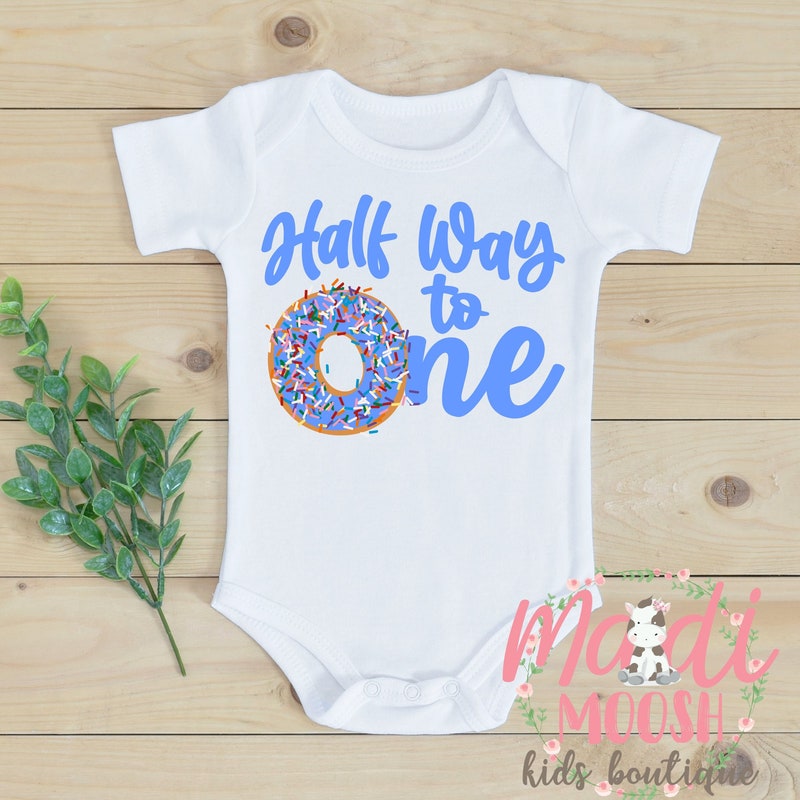 Halfway to One Donut Girl - Etsy