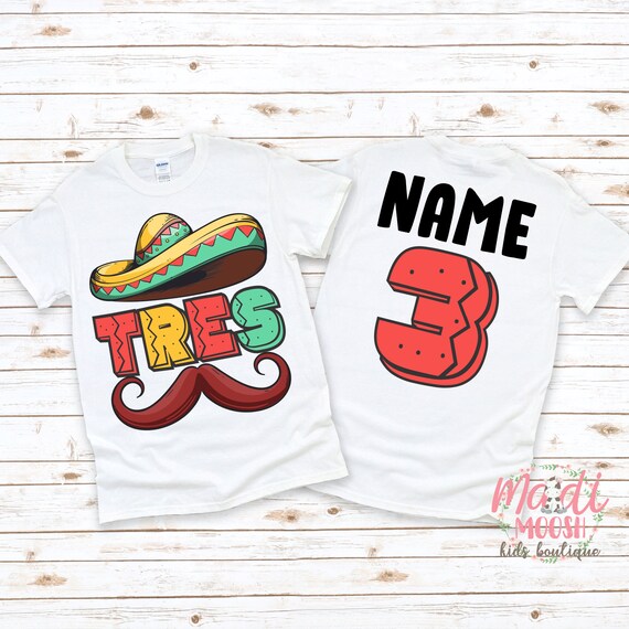 Tres Birthday Boy T-shirt Third Birthday Shirt 3rd - Etsy