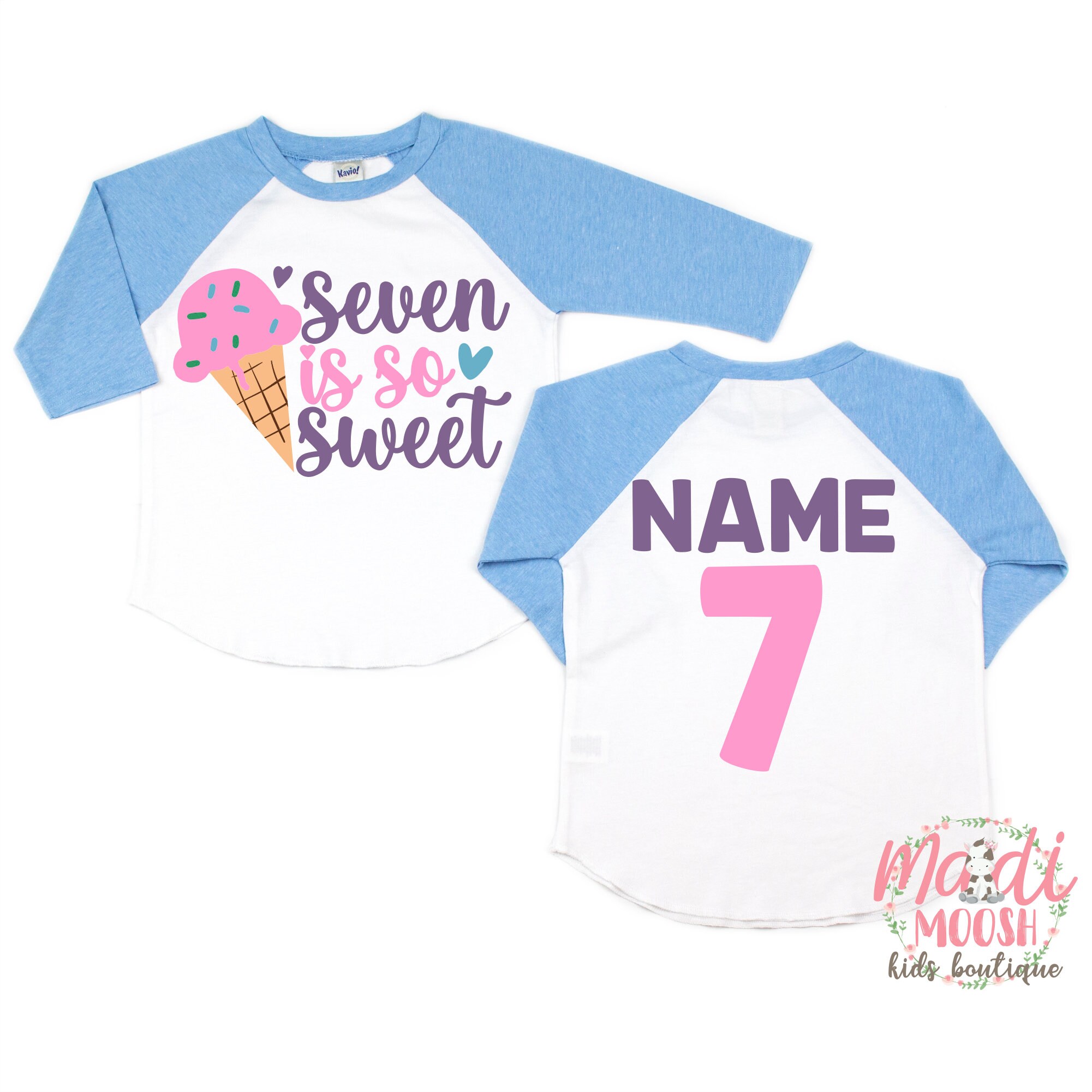 Seven is so Sweet Shirt 7th Birthday Shirt Seventh | Etsy