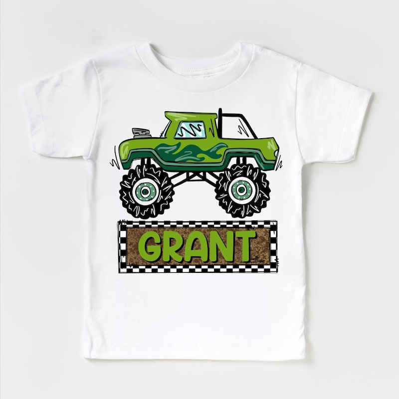Monster Truck Name Plates - Etsy