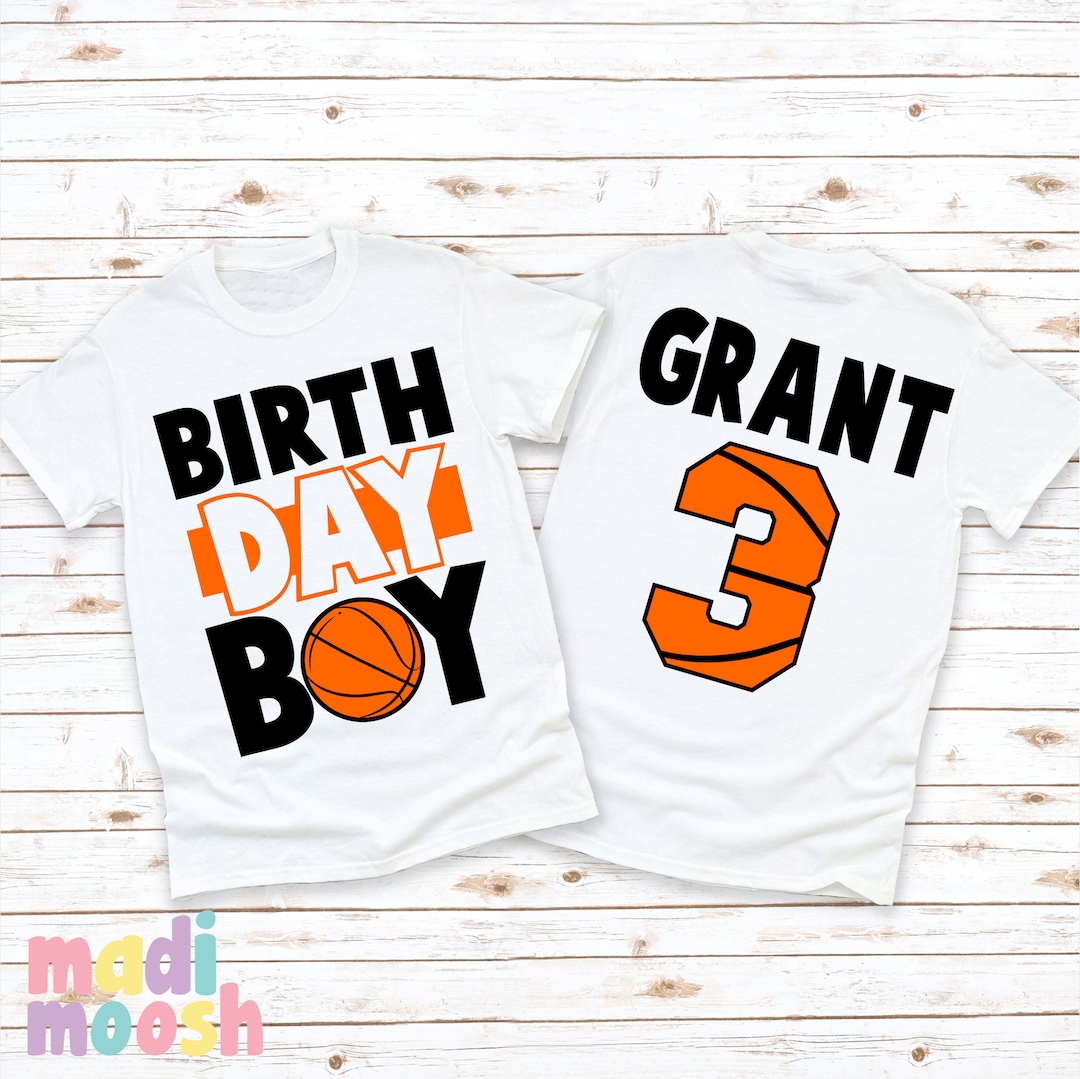 Basketball Birthday Shirt | Sports Birthday Shirt | Boys Hoops Birthday ...