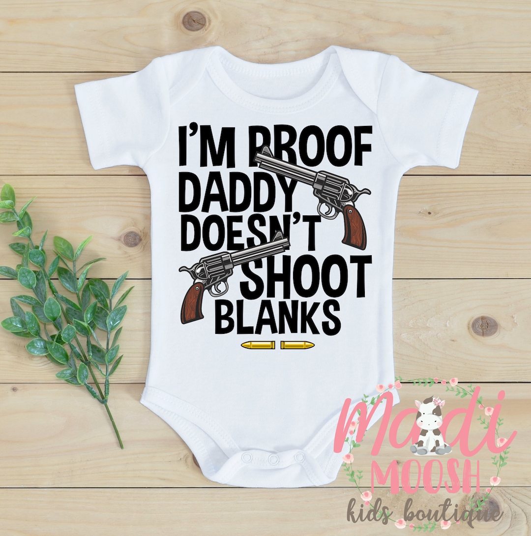 Funny Gun Owner Baby Onesie® – 2nd Amendment Bodysuit | Baby Shower ...
