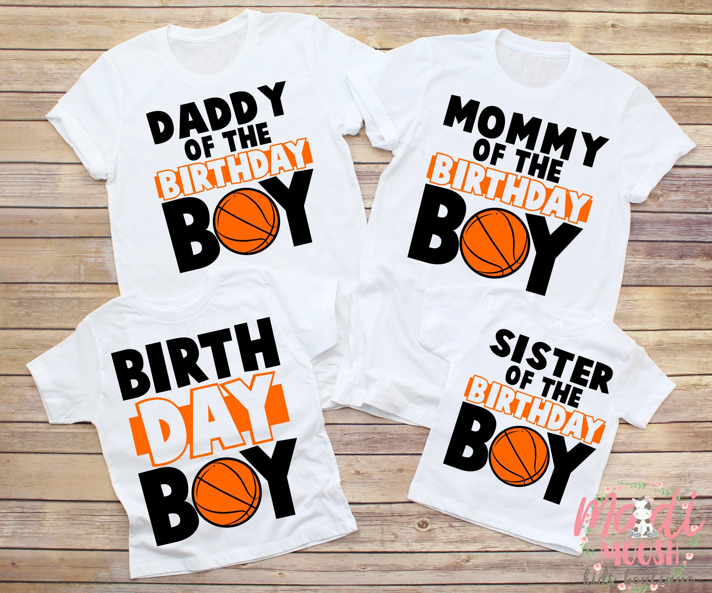 Basketball Birthday Shirts, Mom and Dad Birthday Shirts, Family ...