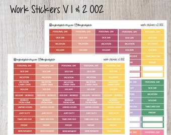 RDO Stickers, RDO Planner Stickers, Rostered Day off Stickers, Work ...