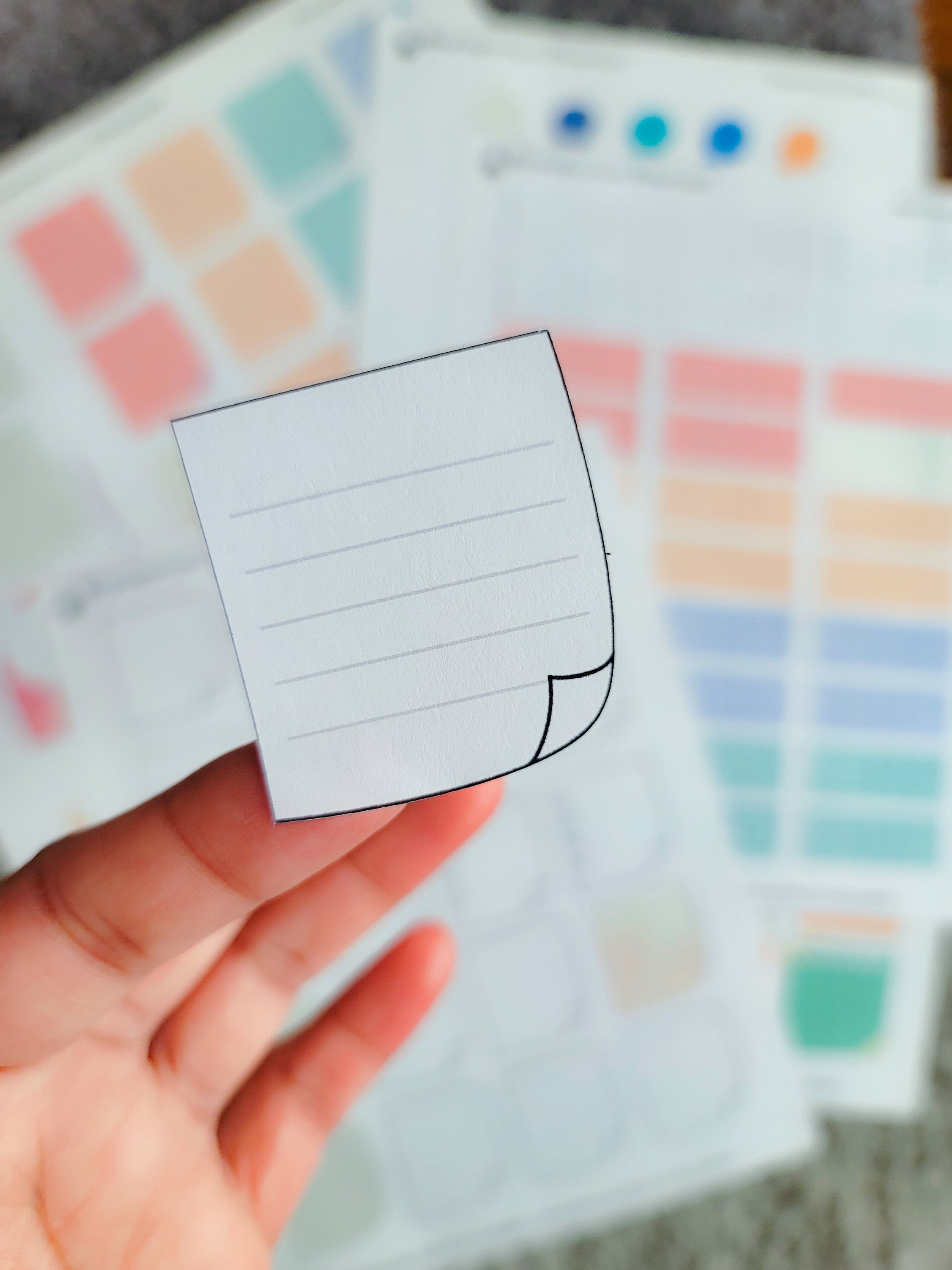 Sticky Notes and Habit Tracker Sticker, Planner Stickers, Journal ...