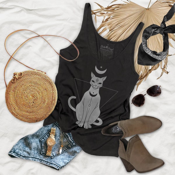 Cat Tank Top - Etsy