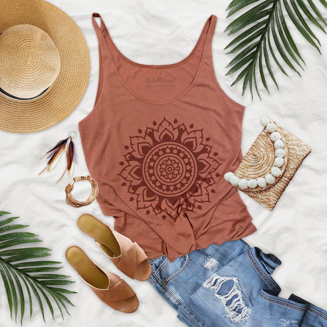 Boho Mandala Design Flowy Womens Tank Top - Etsy