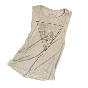 Surf Beach Design Flowy Womens Muscle Tank Top | Etsy