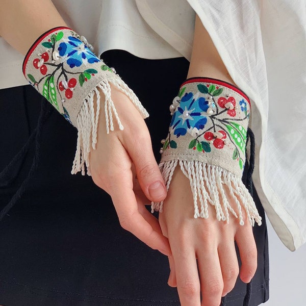 Embroidered Cuff - Etsy