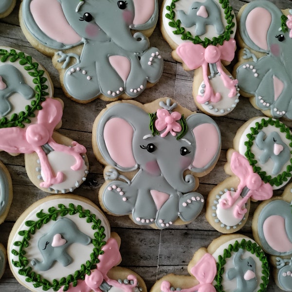 Elephant Cookies - Etsy