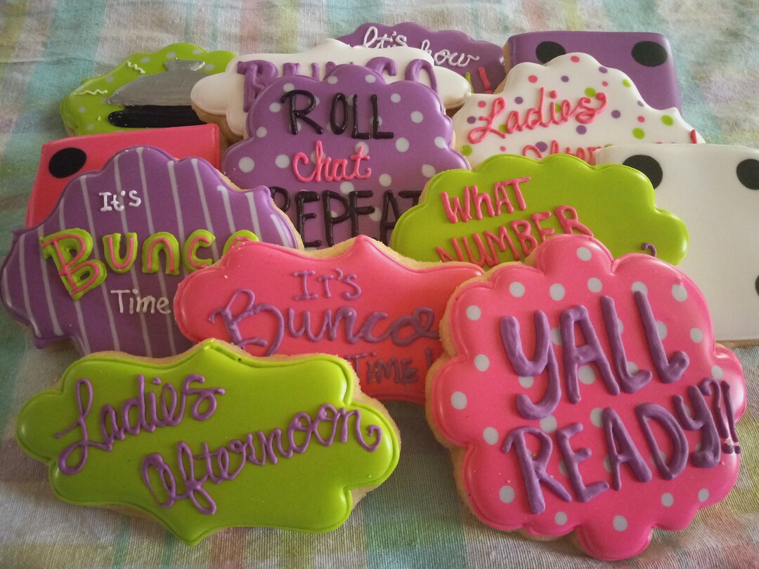Bunco Game Cookies - Etsy