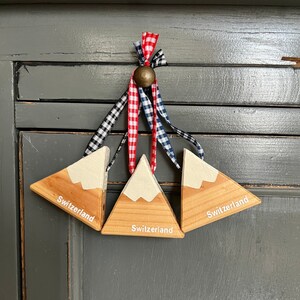 Swiss Mountain Ornament, Swiss Memory, Souvenir, Swiss Gift ...