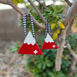 Swiss Mountain Ornament, Swiss Memory, Souvenir, Swiss Gift ...