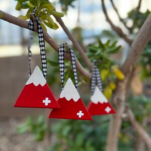 Swiss Mountain Ornament, Swiss Memory, Souvenir, Swiss Gift ...